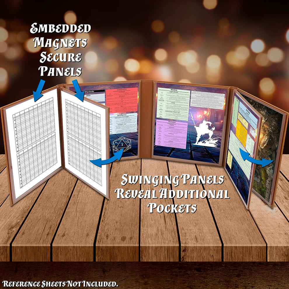 8-Panel DM Screen | Deluxe RPG Master Screen | CASEMATIX – CASEMATIX Cases