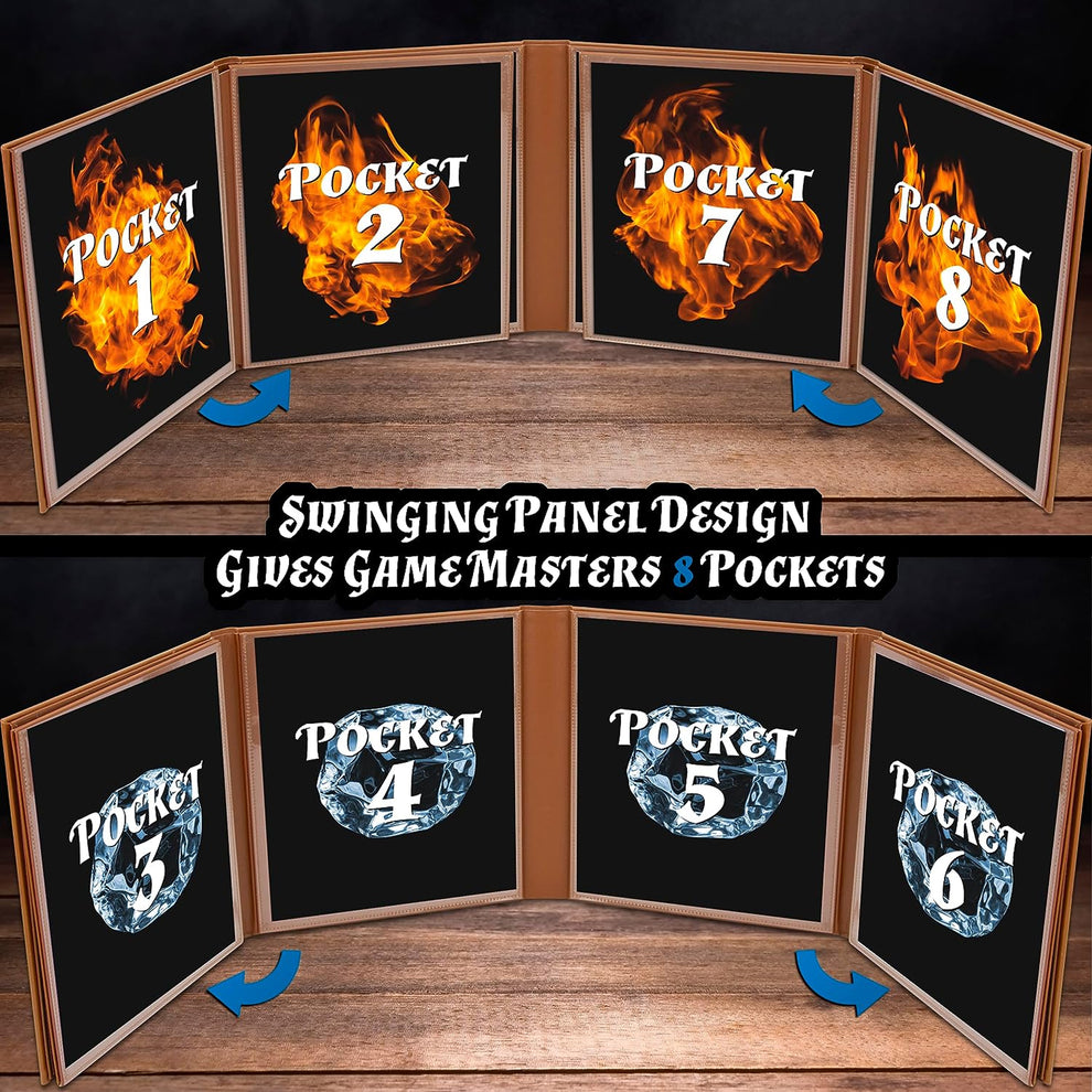 8-Panel DM Screen | Deluxe RPG Master Screen | CASEMATIX – CASEMATIX Cases