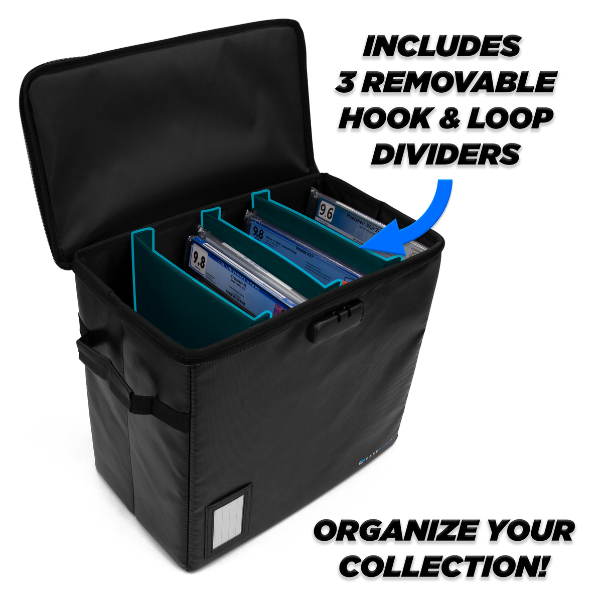 CASEMATIX Graded Comic Book Storage Fits 30 CGC Graded Comics, Fire ...