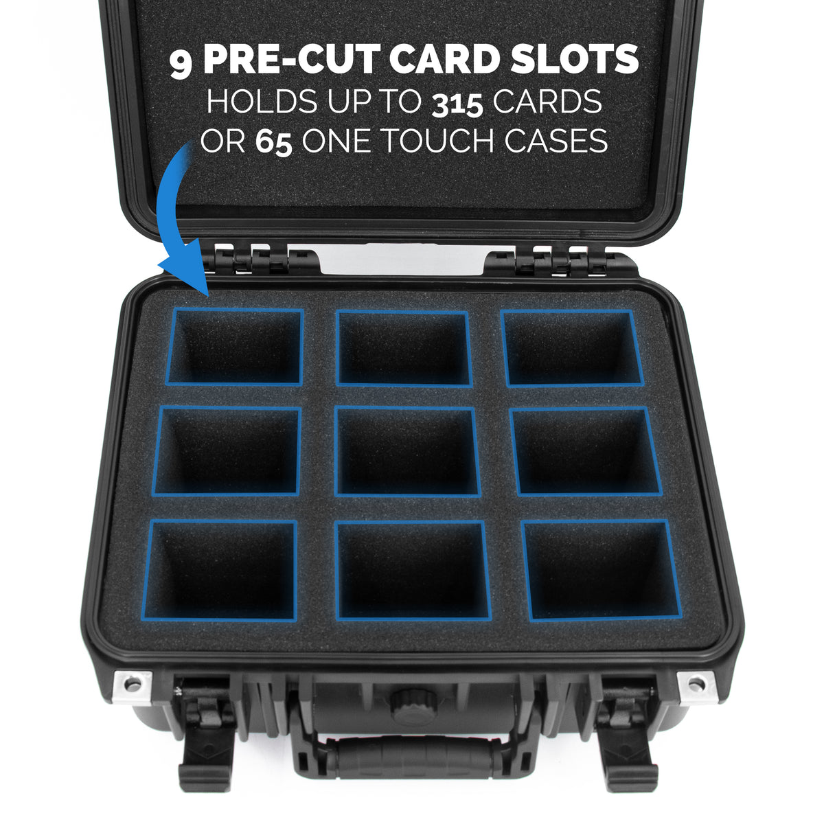 CASEMATIX One Touch Card Holder Case and Toploader Trading Card Storage ...