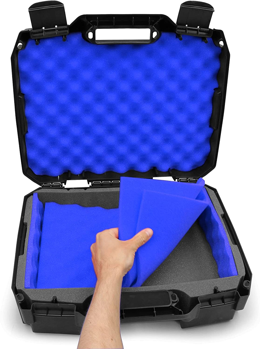 15.6" Hard Laptop Case with Shock-Absorbing Interior Foam Compatible w ...