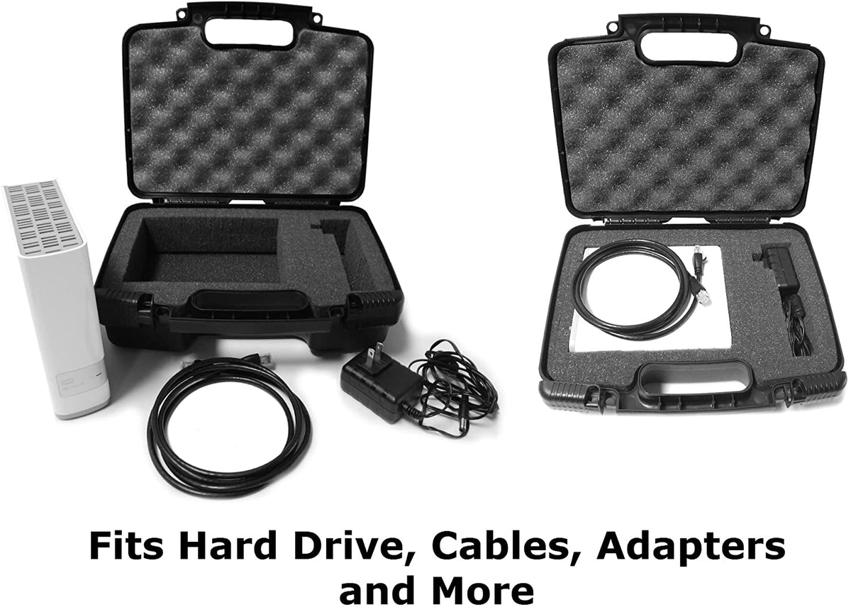 Casematix External Hard Drive Carry Case Compatible with Western ...