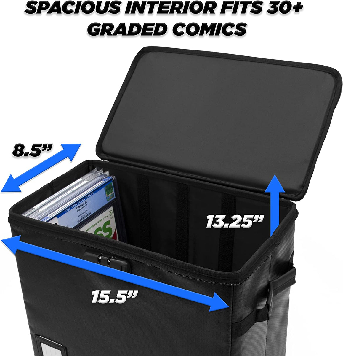CASEMATIX Graded Comic Book Storage Fits 30+ CGC Graded Comics, Fire ...