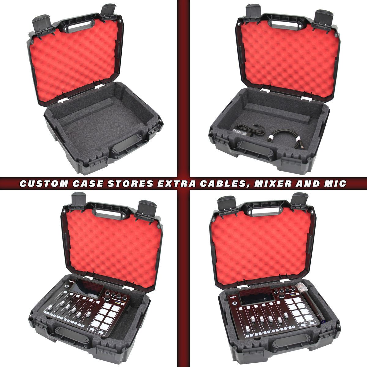 CASEMATIX Hard Case Compatible With Rode Rodecaster Pro 2 Podcast Mixer ...